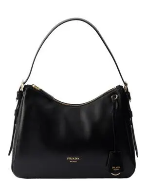 Prada Leather Shoulder Bag - Black