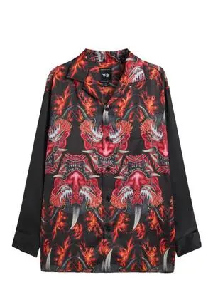 Y3 Graphic-print Button-down Shirt - Multicolor