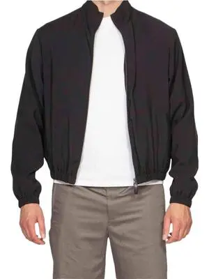 Emporio Armani Zip-up Bomber Jacket - Grey