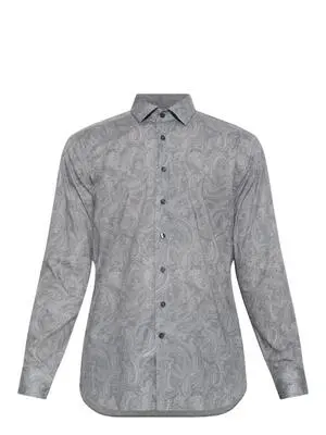 Etro Paisley-print Long-sleeve Shirt - Gray