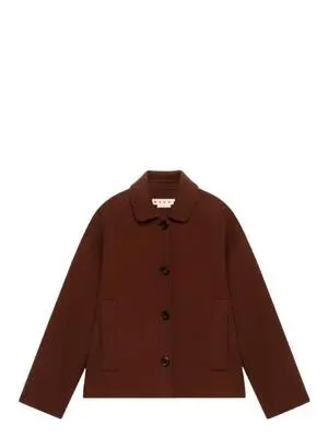 Marni Wool-cashmere Jacket - Brown