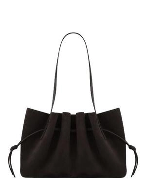 Yuzefi Scallop Shoulder Bag - Black