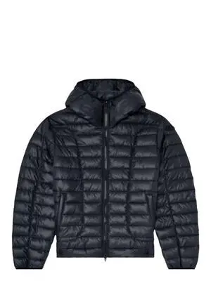 DIESEL® Hooded Padded Zip-up Jacket - Black