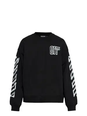 Off-White Logo Printed Crewneck Sweatshirt - No