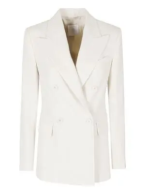 Eleventy Double-breasted Suit Jacket - Ivory