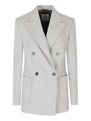 Eleventy Double-breasted Blazer - Grigio