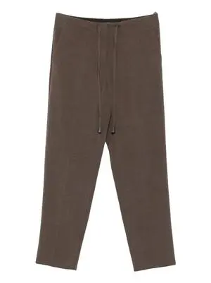 Giorgio Armani Drawstring Waist Casual Pants - Brown