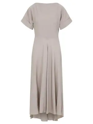 Giorgio Armani Asymmetrical Hem Dress - Beige