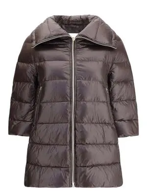 Herno Cropped-sleeve Down Jacket - Black