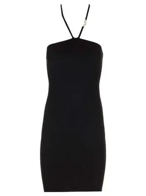 Amiri High-waist Strap-detailed Pencil Midi Skirt - Black