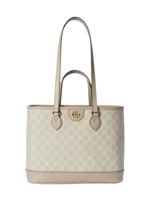 Gucci Ophidia Small Tote Bag - Beige/white