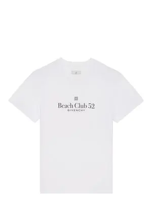 Givenchy Slim Fit T-shirt In Cotton With Logo - White