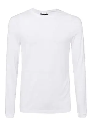 Giorgio Armani Crewneck Long-sleeved T-shirt - White