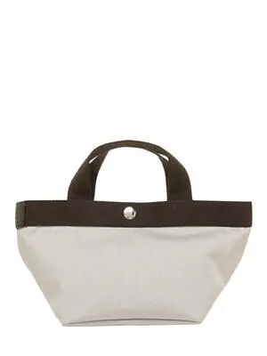 HERVE CHAPELIER Logo Top Handle Handbag - White