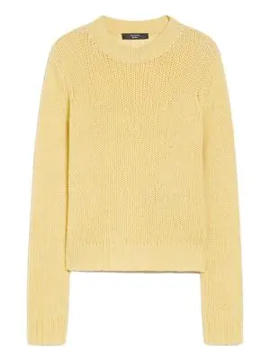Max Mara Dalida Crewneck Jumper - Yellow