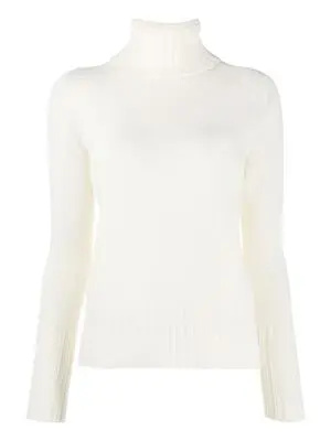 DRUMOHR Long Sleeve High Neck Sweater - Cream