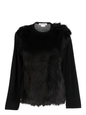 COMME DES GARÇONS Comme Des Garcons Long Sleeve T-Shirt With Plush Front
