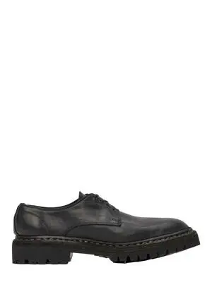 Guidi Lace-up Derby Shoes - Black