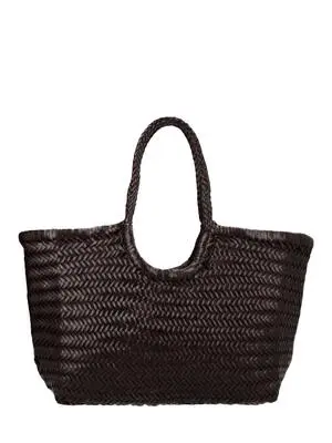 Dragon Diffusion Nantucket Woven Tote Bag - Dkbrown