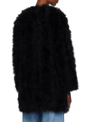 YVES SALOMON Feather Jacket - Black