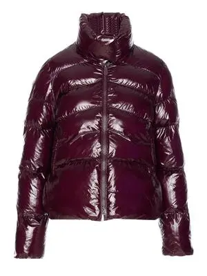 Pinko Long-sleeved Zip-up Down Jacket - Brown