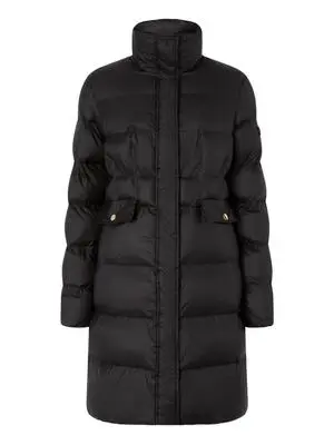 Pinko Long Semi-glossy Down Jacket - Black