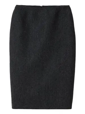 MIU MIU Miu Miu Midi Skirt With Rear Slit