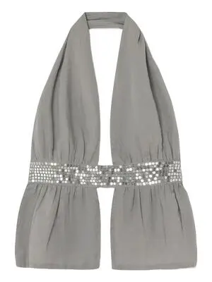 Gimaguas Infinito Sequin Halter Neck Top - Gray