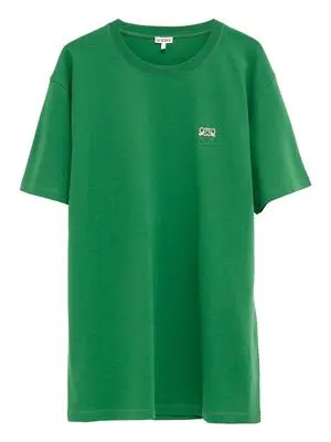 Loewe Anagram-embroidered T-shirt - Green