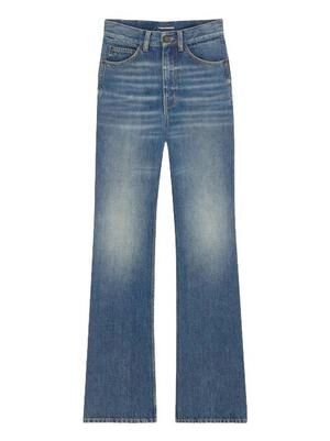 Saint Laurent Clyde High-rise Straight Jeans - Blue