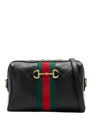 Gucci Horsebit Web Small Camera Bag - Black