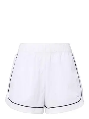 Alo Yoga Striped Detail Shorts - White