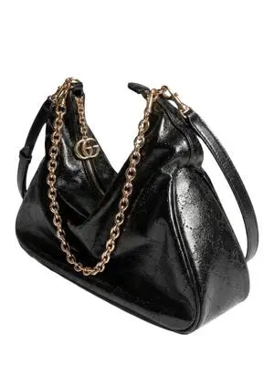 Gucci Lady Lunetta Chain Medium Shoulder Bag - Black