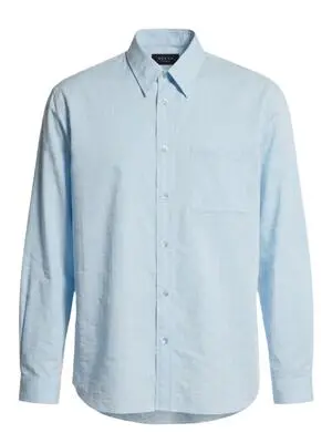 Gucci Striped Technical Cotton Shirt - Light Blue