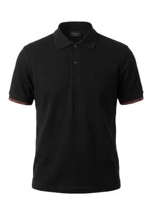 GUCCI Silk Jersey Polo Shirt With Web