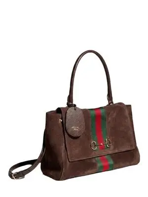 Gucci Paparazzo Medium Top Handle Bag - Dark Brown