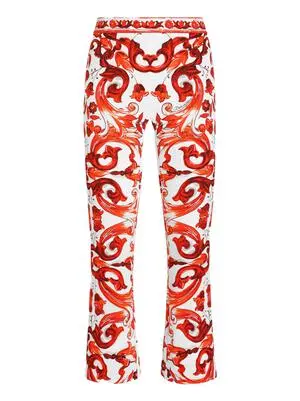 Dolce & Gabbana Majolica Print Charmense Trousers - Multi-color