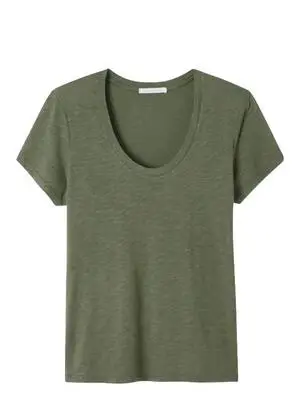 American Vintage Jacksonville Short-sleeves Scoop-neck T-shirt - Green