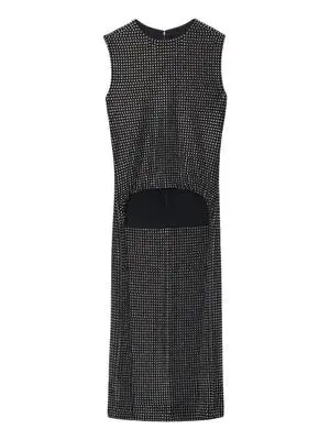 Alexander Wang Crystal Embellished Sleeveless High-neck Top - Black