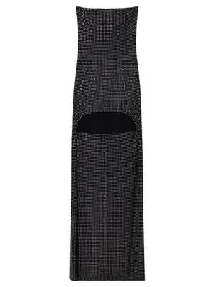 Alexander Wang Embellished Strapless High-low Asymmetric Dress - Black