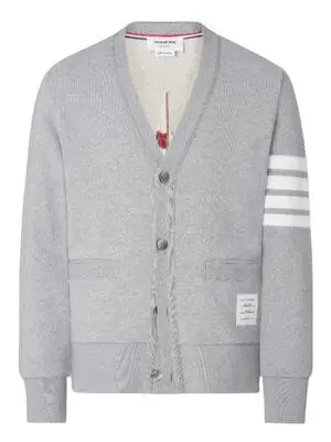 THOM BROWNE Thom Browne V-Neck Cardigan With Sailboat Embroidery