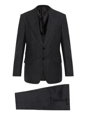 TOM FORD Lapel Long-sleeve Suit - Grey