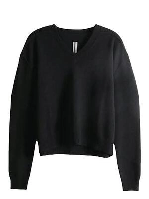 Rick Owens V-neck Pullover - Black