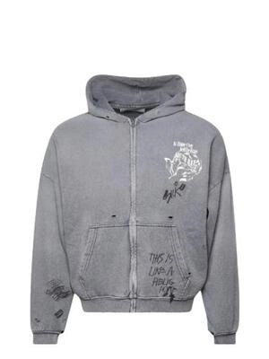 PALY HOLLYWOOD Paly Hollywood Carrying The Message Zip Hoodie