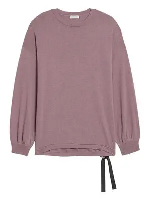 Brunello Cucinelli Cashmere Sweater With Ribbon Embellishment - Lavender