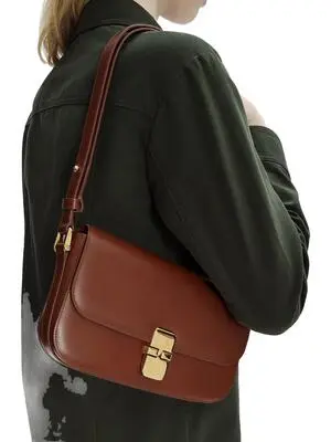 A.p.c. Grace Shoulder Bag - Brown