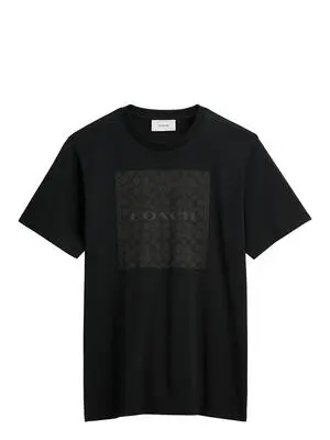 COACH OUTLET Signature Square T-shirt - Black