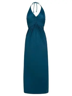 CHIC BY LIRETTE Halterneck Maxi Dress - Blue