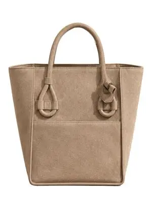 CALLAS MILANO Pia Suede Tote Bag - Sand