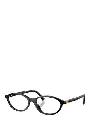 Miu Miu Oval Eyeglasses With Polarized Lenses - Black